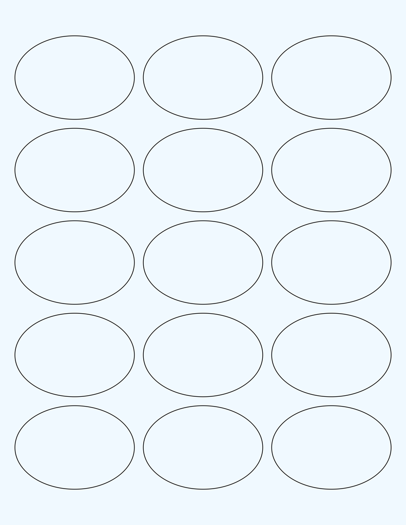 Clear Glossy Labels 2 5 X 1 7 Oval G 6 Crafter s Choice