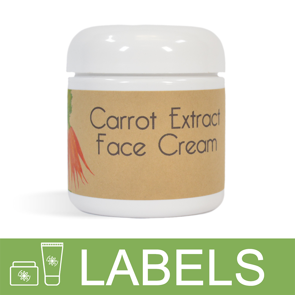 Carrot Extract Face Cream Label – Wholesale Supplies Plus