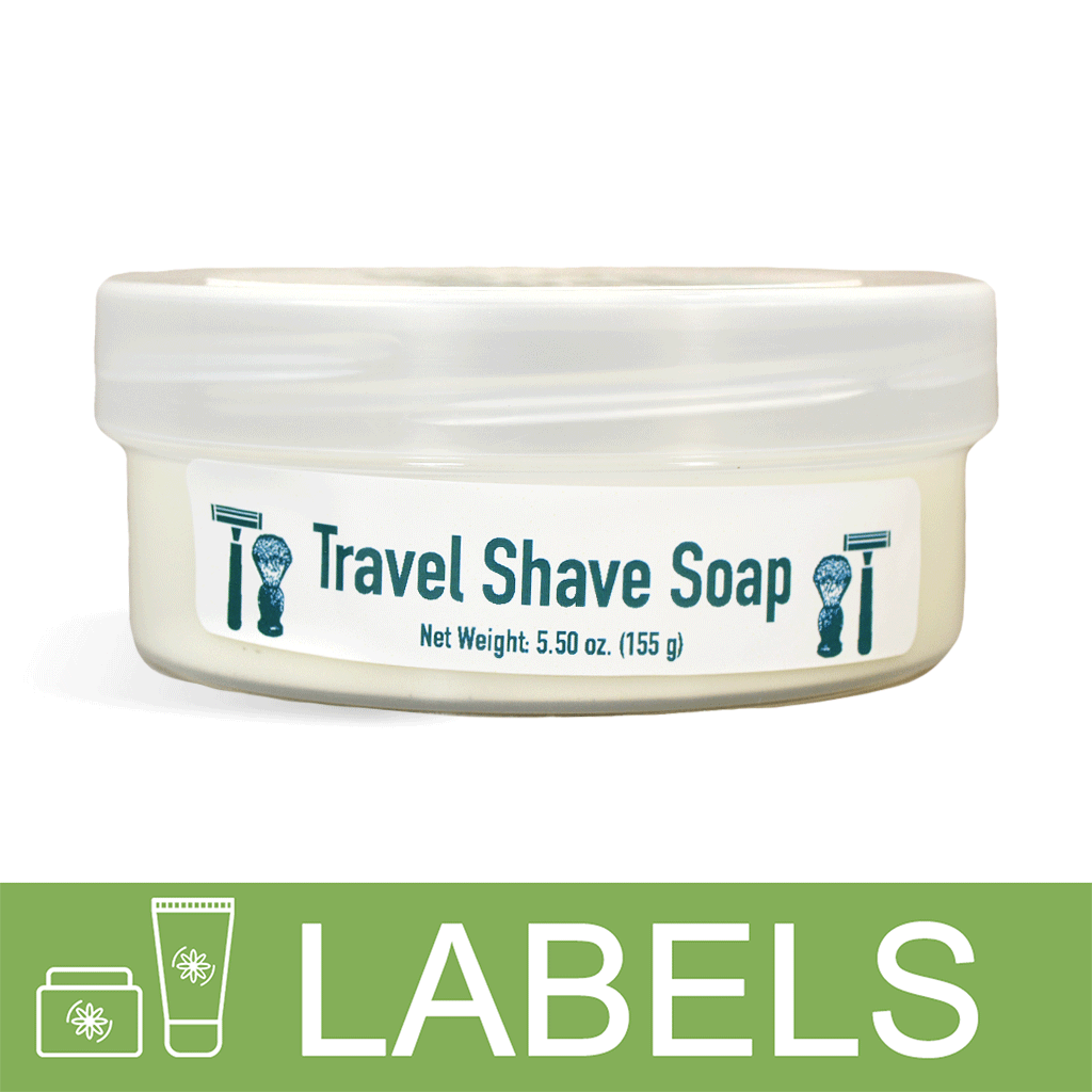 Travel Shave Soap Side Label – Wholesale Supplies Plus