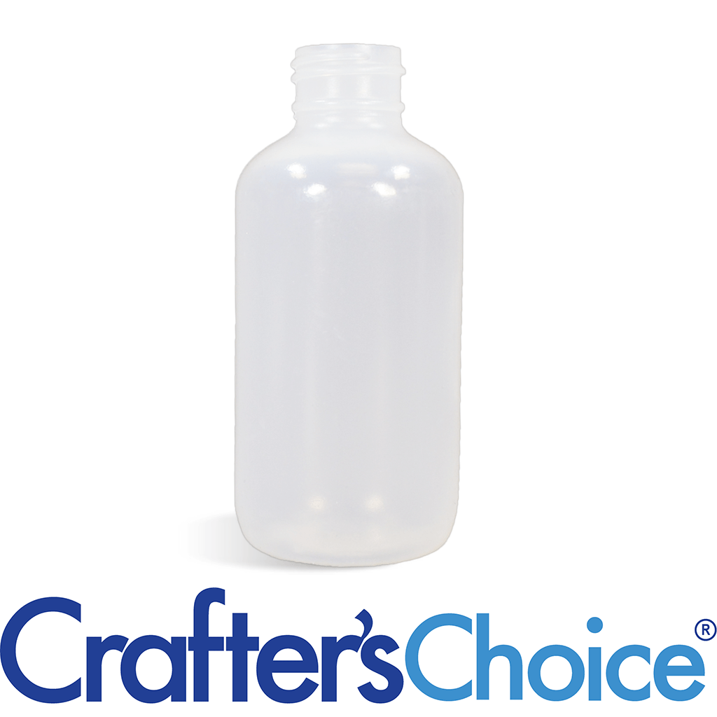 8 oz Natural LDPE Boston Round Bottle - 24/410 - Crafter's Choice ...