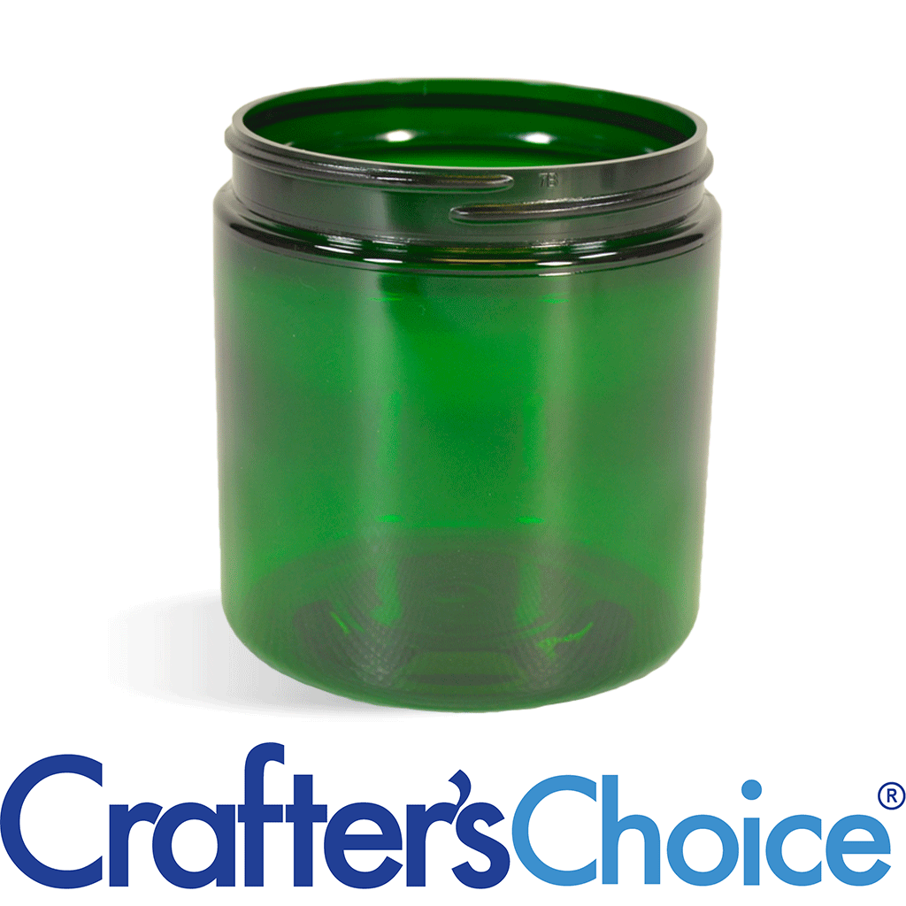 8 oz Green Basic Plastic Jar - 70/400 - Wholesale Supplies Plus - Jars ...