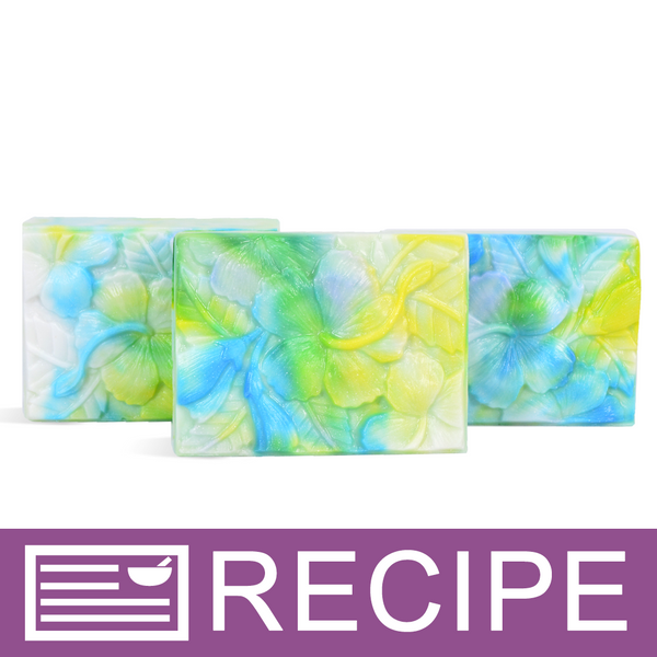 Tie Dye Hibiscus MP Soap Recipe - Wholesale Supplies Plus