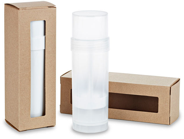 Kraft 2 oz Round Twist-up Box: w/Window - Boxes - for Soap & Candle ...